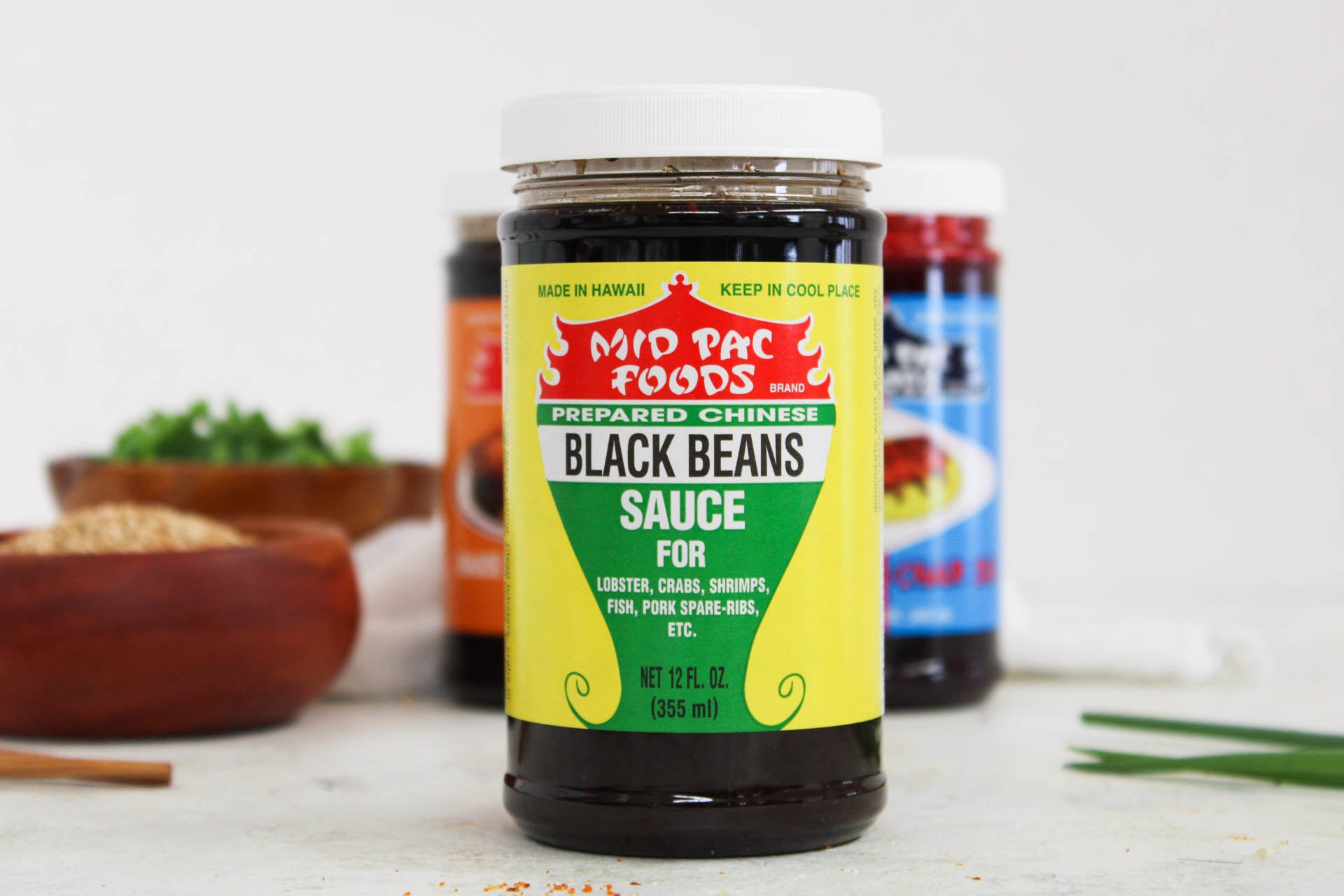 Mid Pac Foods Trio of Sauces - 3 Bottles of 12 oz Sauces - Halms